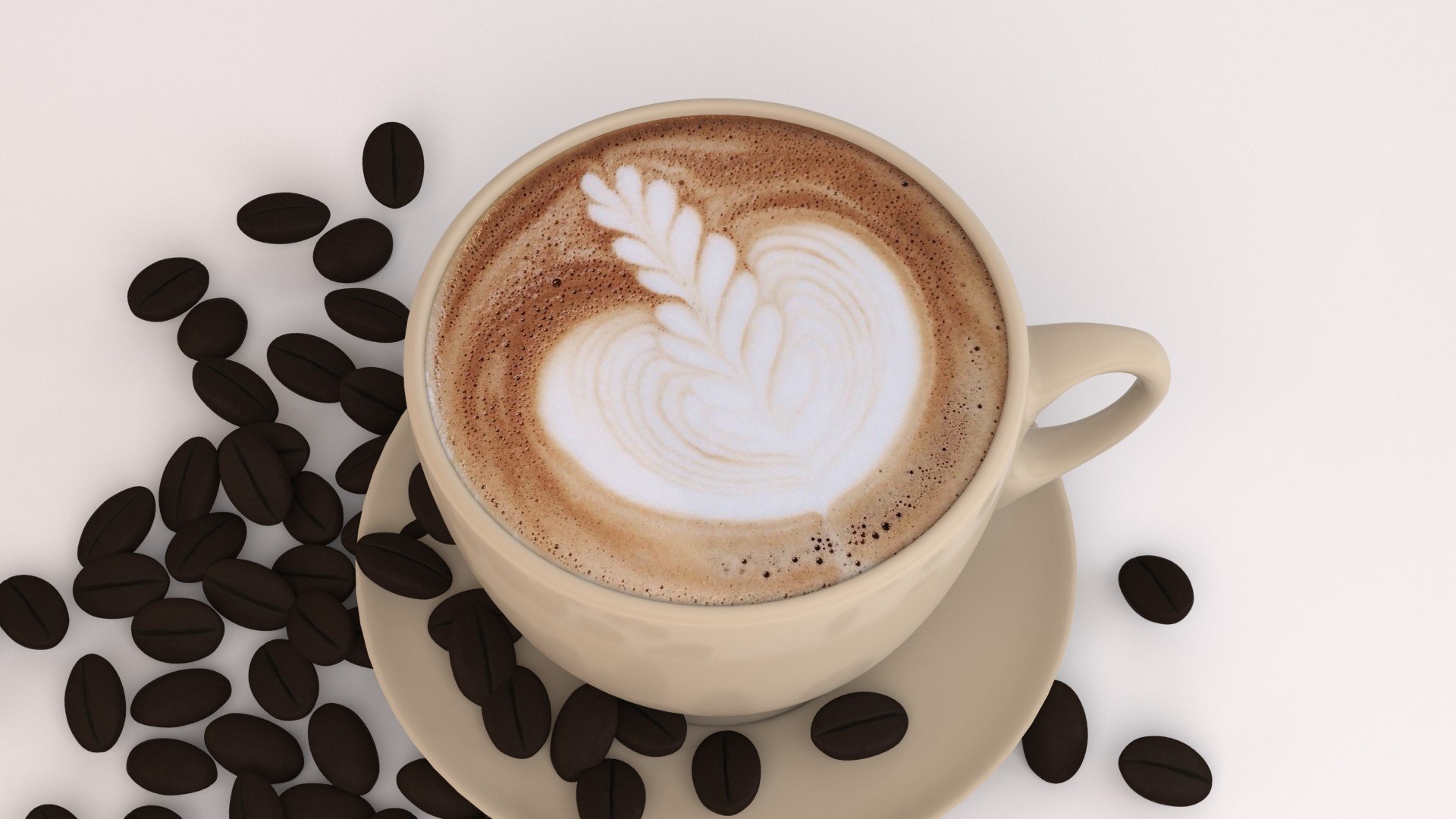 Coffee Latte Art 3D - TurboSquid 1508071