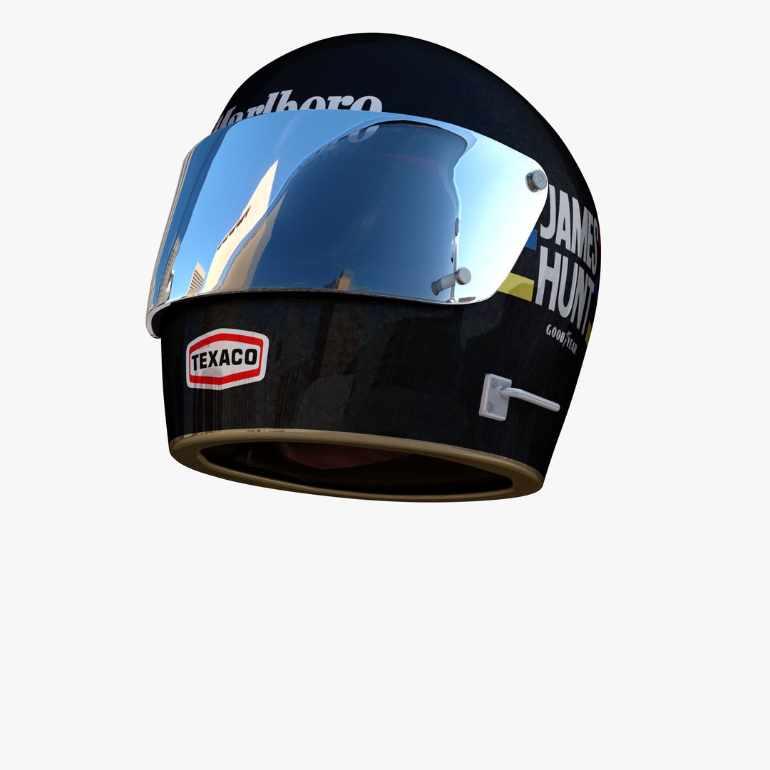 3D James Hunt Helmet - TurboSquid 1348251