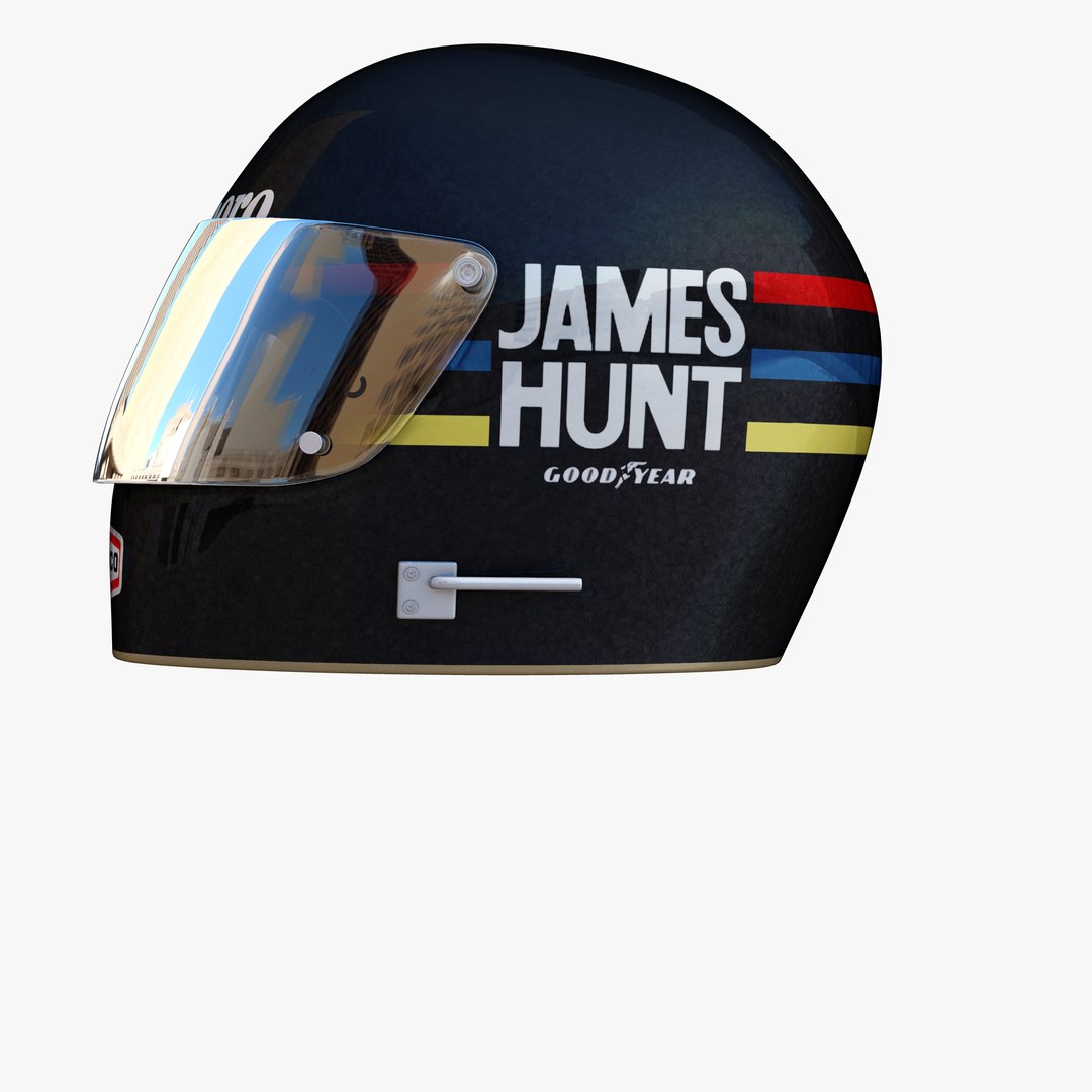 3D James Hunt Helmet - TurboSquid 1348251