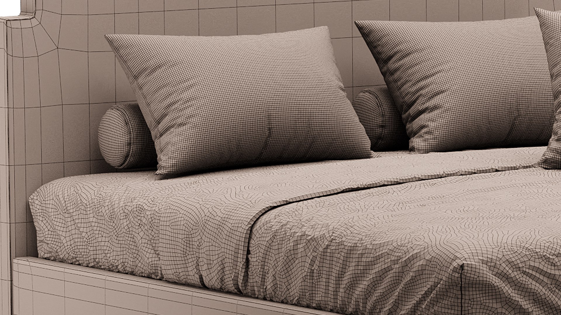 3D Paxton Gray Linen Model - TurboSquid 2371376