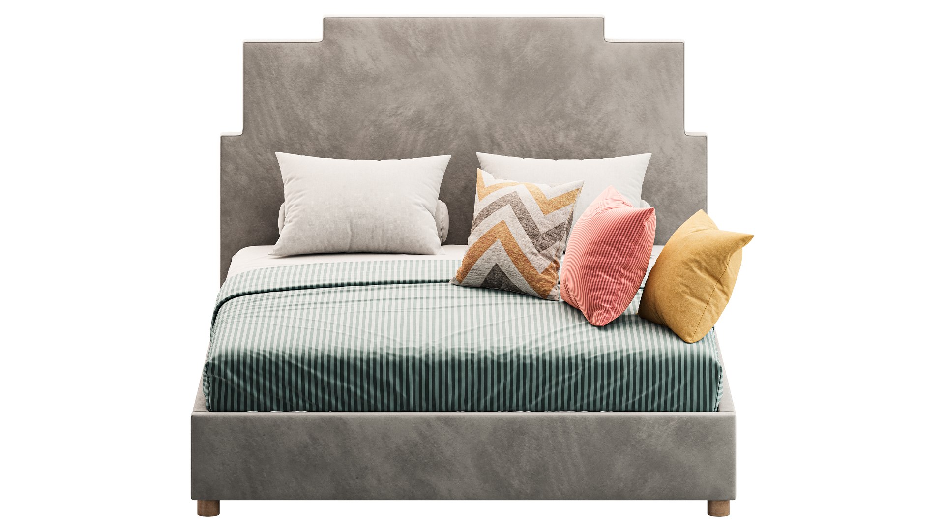 3D Paxton Gray Linen Model - TurboSquid 2371376