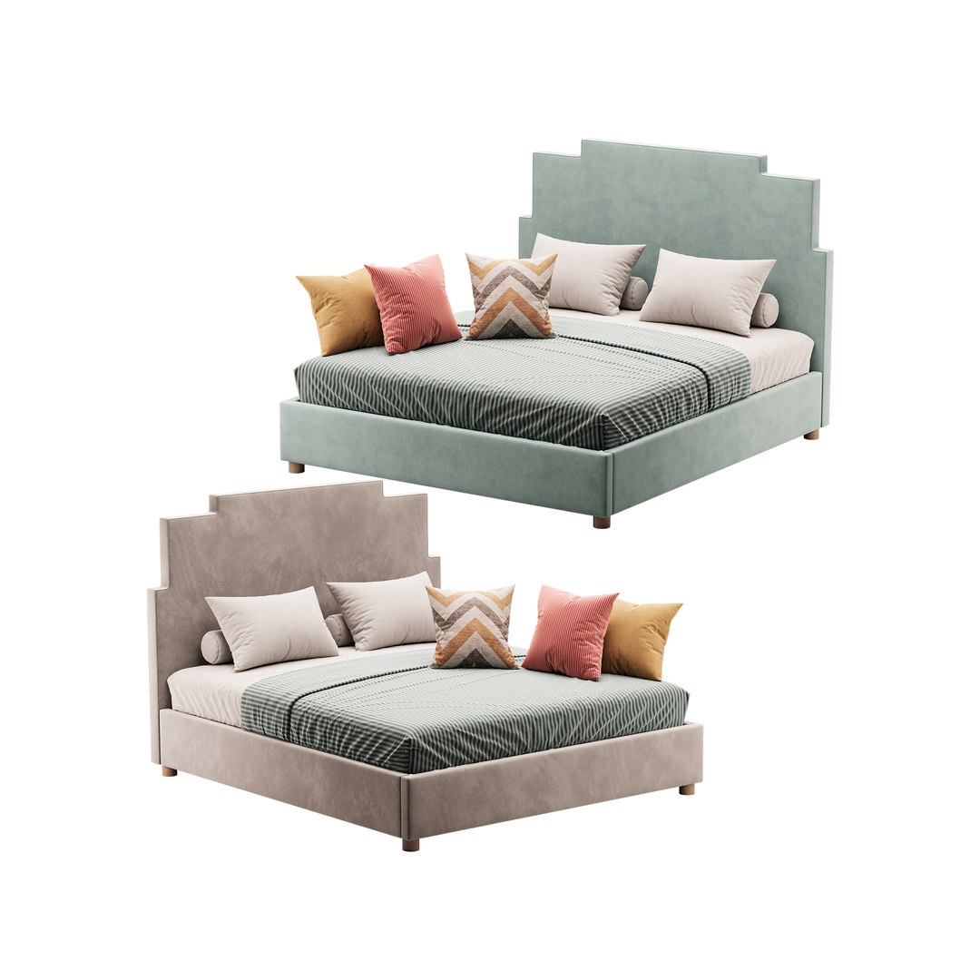 3D Paxton Gray Linen Model - TurboSquid 2371376