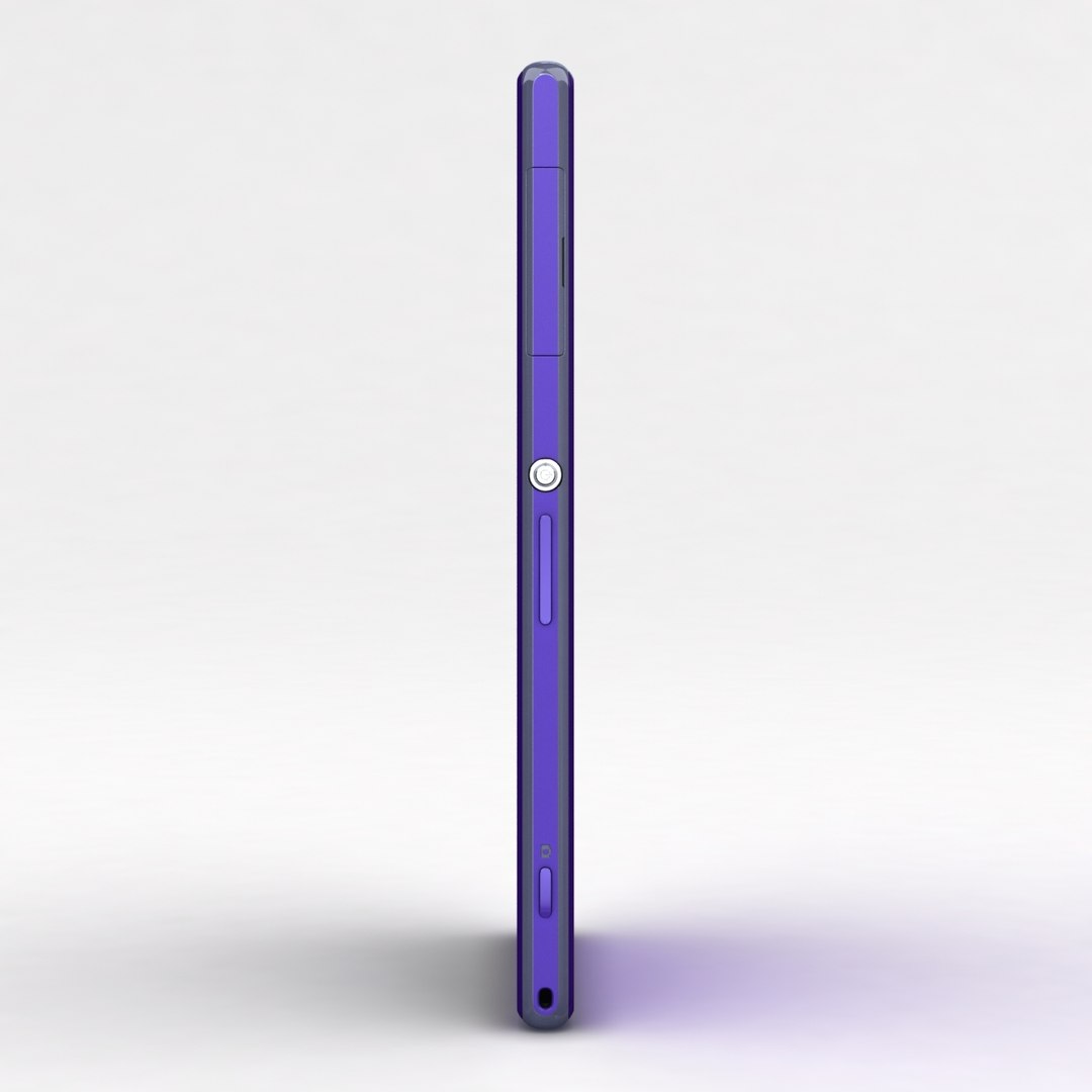 sony xperia z1 purple 3d c4d