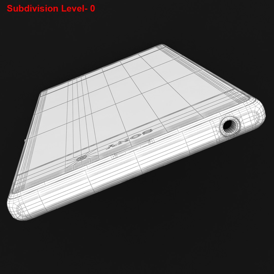 sony xperia z1 purple 3d c4d