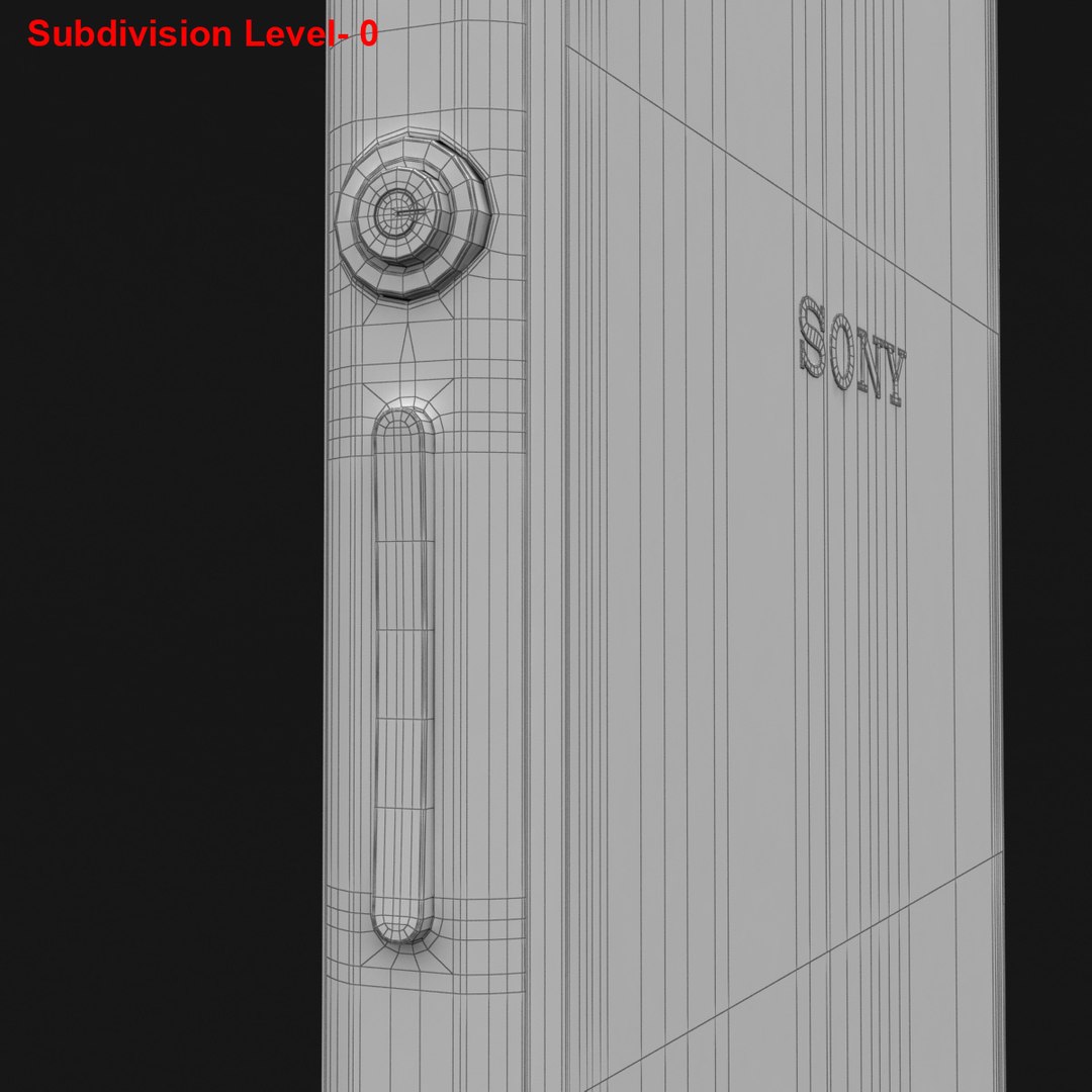 sony xperia z1 purple 3d c4d