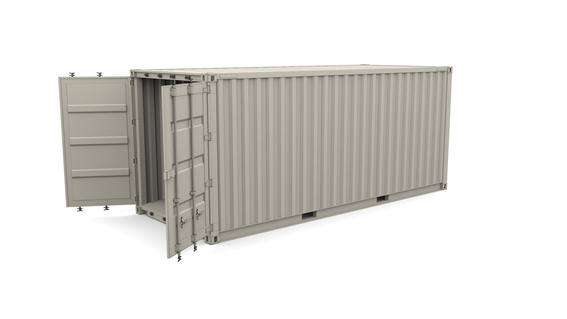 3D 20ft Shipping Container CAI V1 Model - TurboSquid 1769710