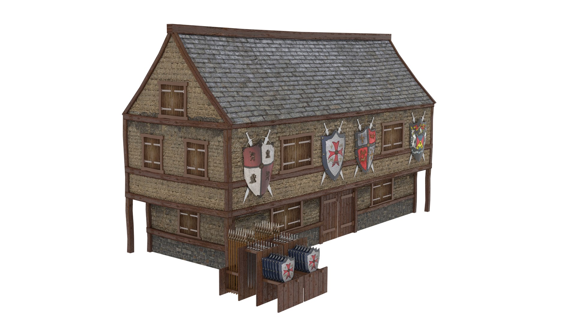 Medieval Barracks 3D Model - TurboSquid 1294256