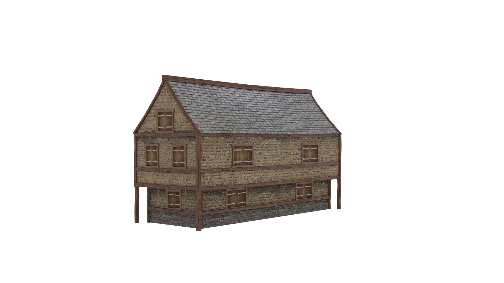 Medieval Barracks 3D Model - TurboSquid 1294256