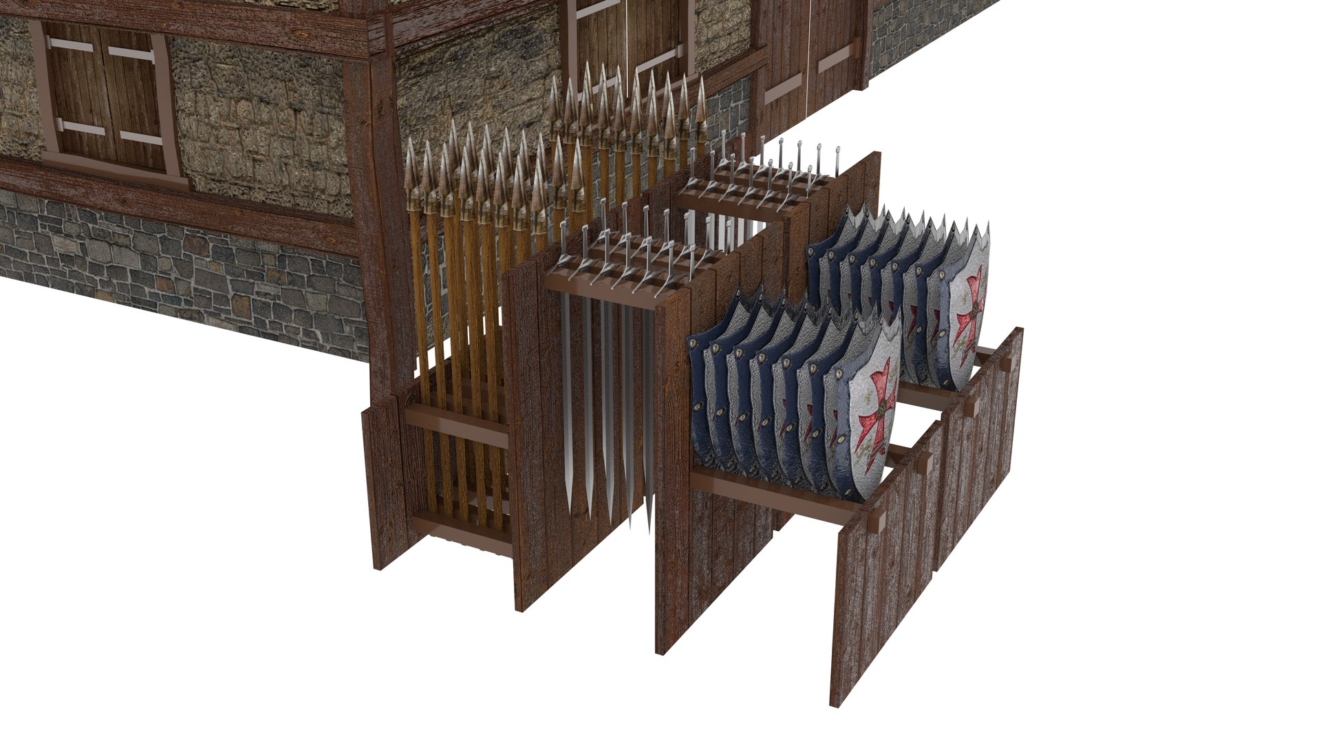 Medieval Barracks 3D Model - TurboSquid 1294256