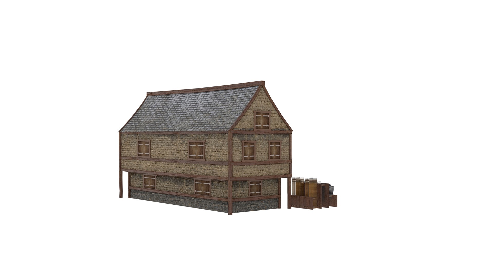 Medieval Barracks 3D Model - TurboSquid 1294256