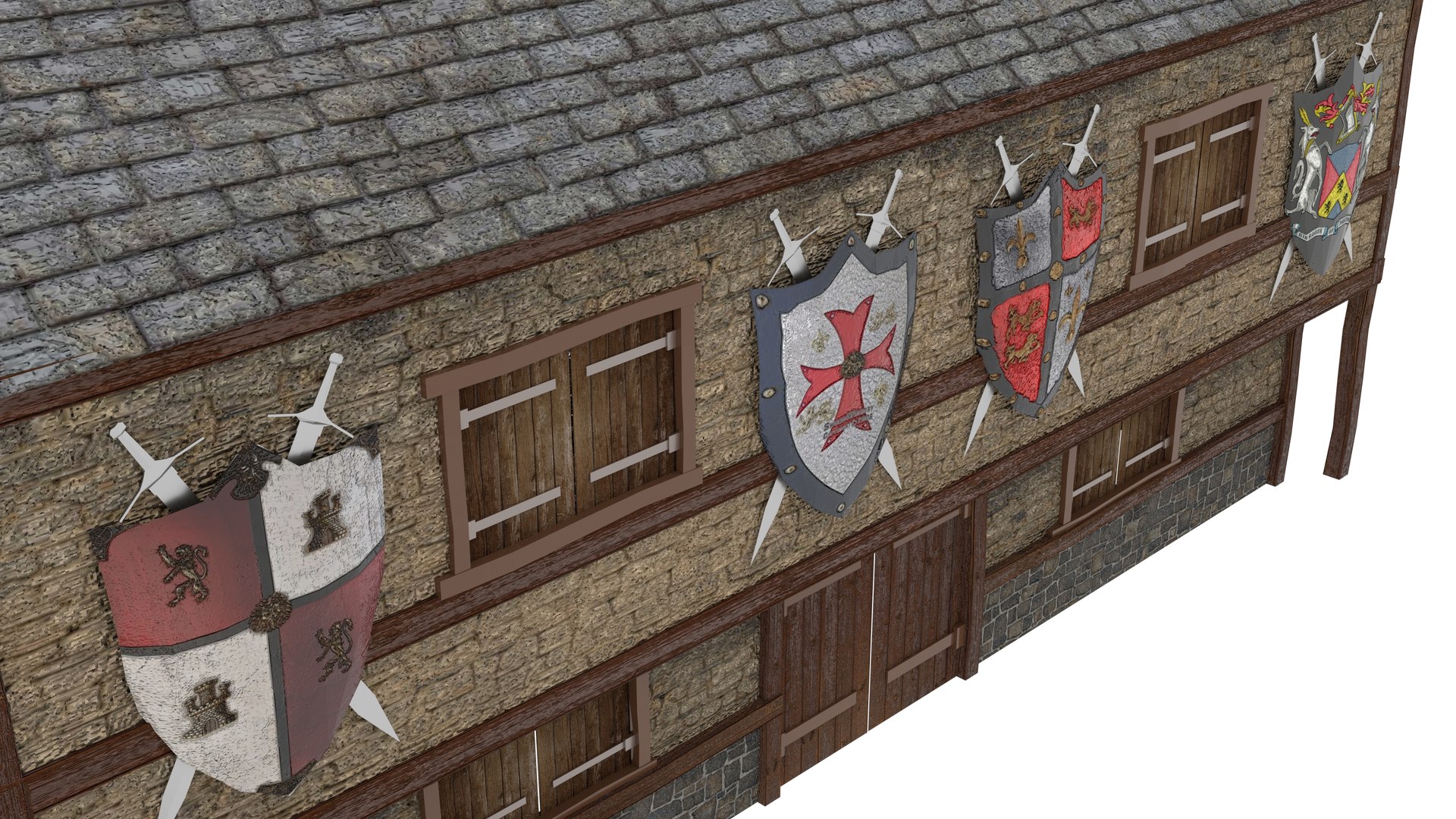 Medieval Barracks 3D Model - TurboSquid 1294256