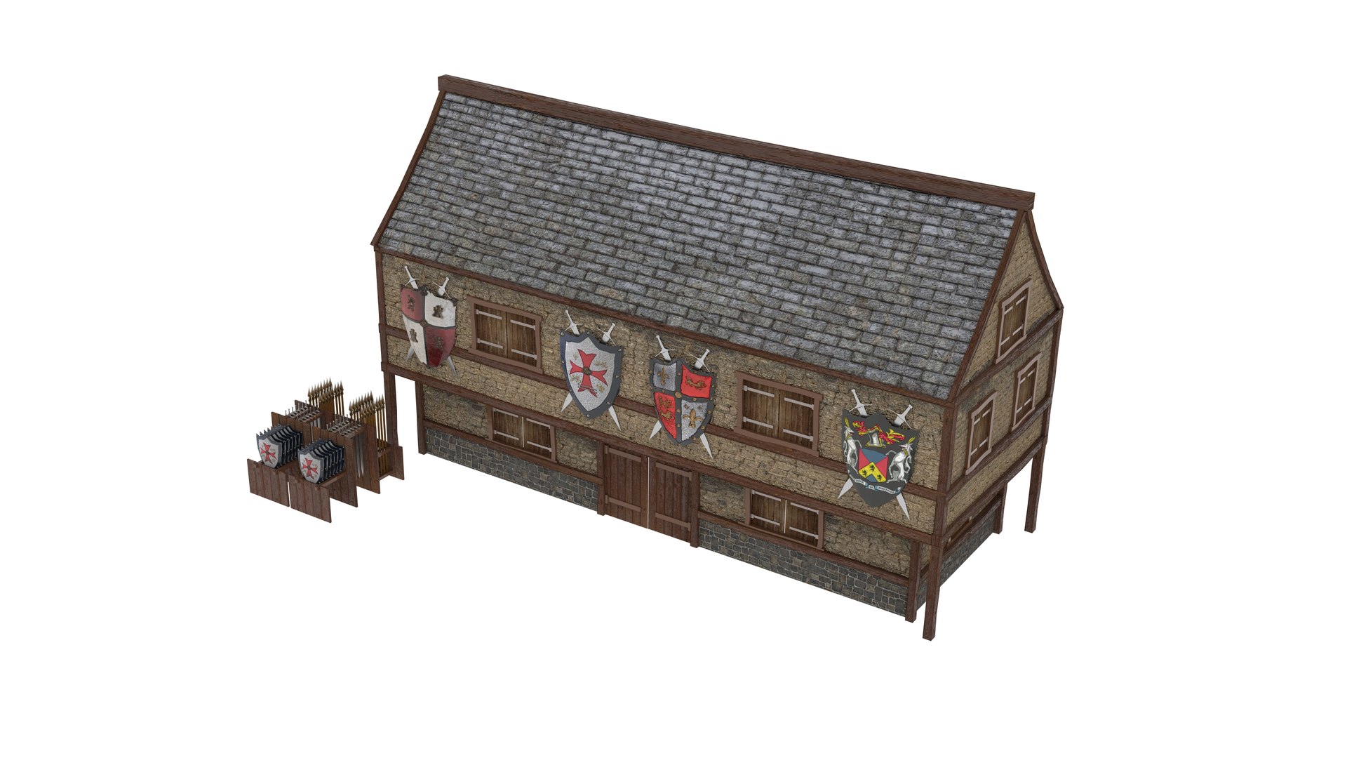 Medieval Barracks 3D Model - TurboSquid 1294256