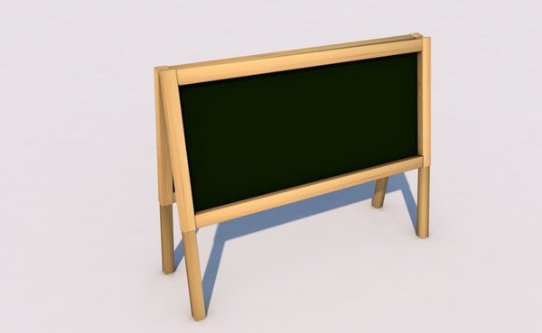 School blackboard 3D model - TurboSquid 1331491