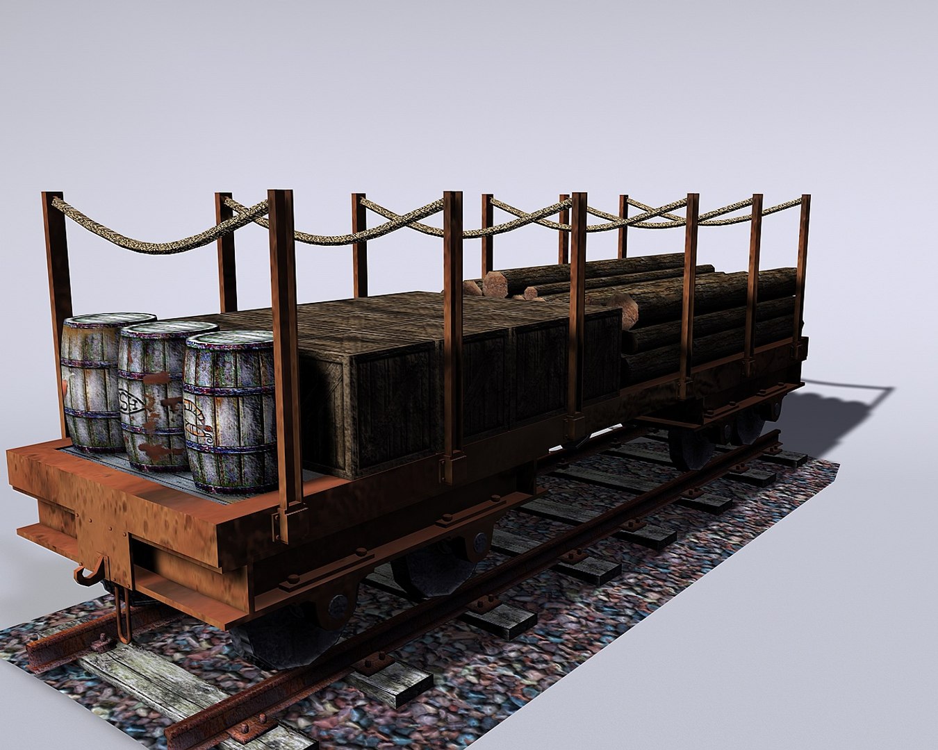 Railway Wagon 3D Model - TurboSquid 1248211