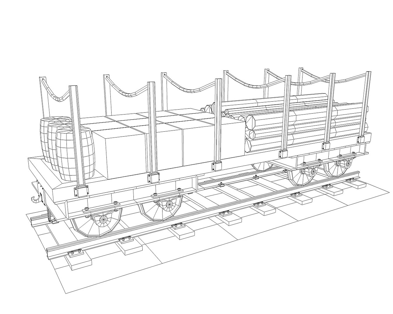 Railway Wagon 3D Model - TurboSquid 1248211