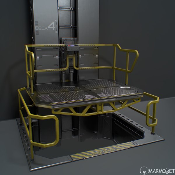 Sci-fi modular elevator 3D model - TurboSquid 1227401