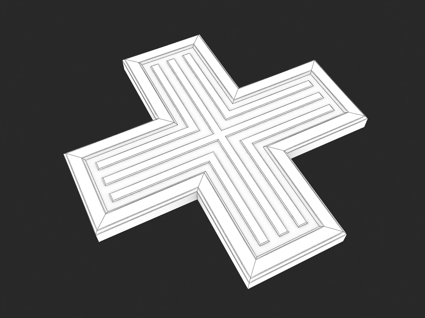 3D Cross Model - TurboSquid 1474384
