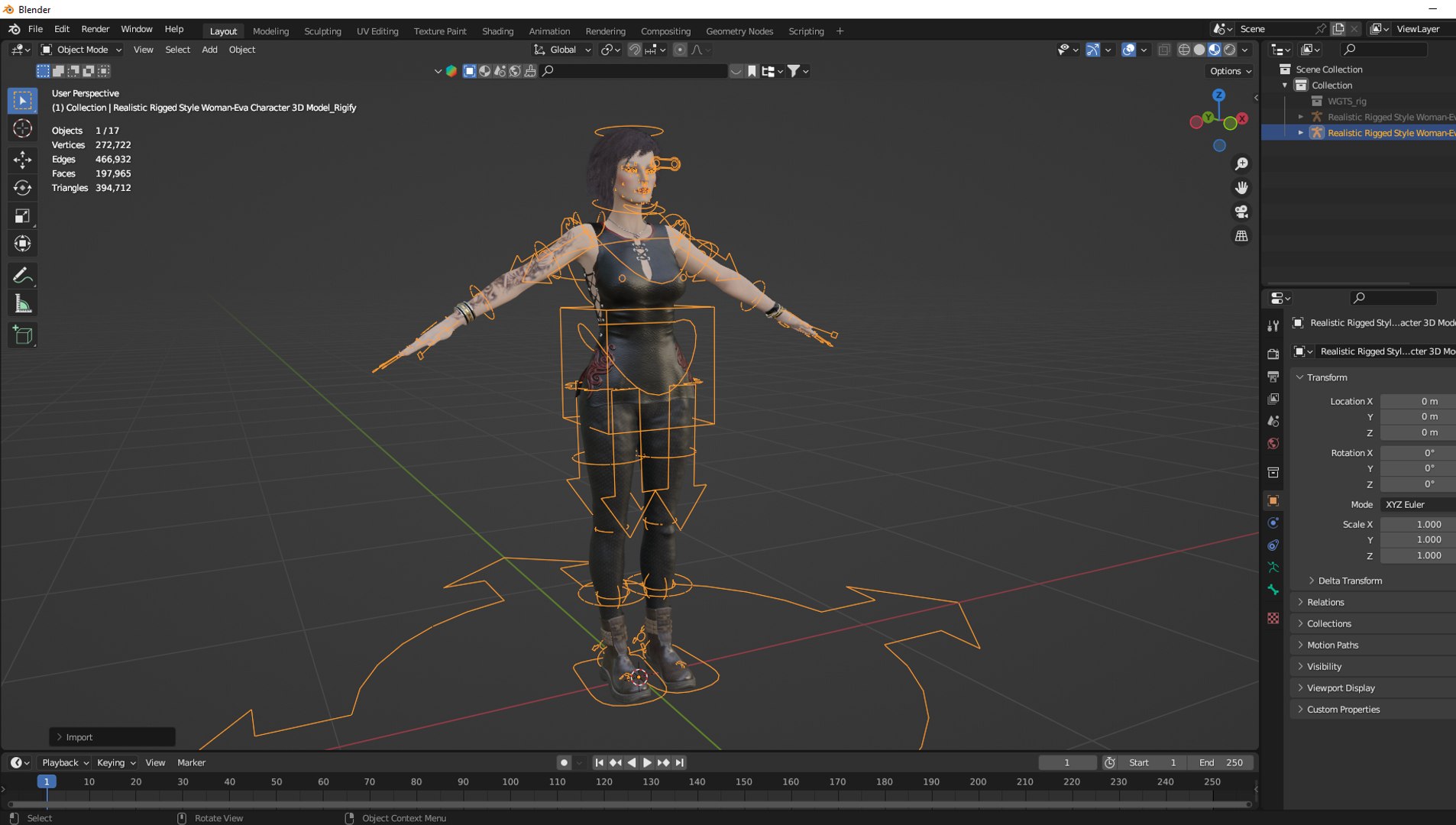 Realistic Rigged Style Woman-Eva Character 3D Model 3D - TurboSquid 2259856