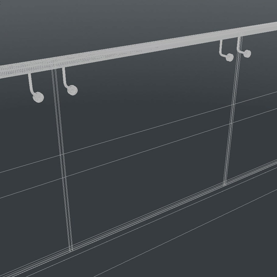 Stainless Steel Glass Railing 3D Model - TurboSquid 1469588