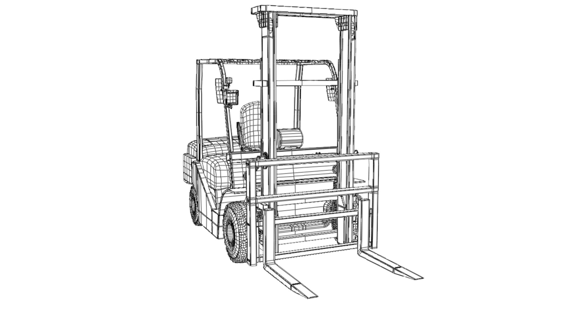 3d Model Forklift Lift Fork