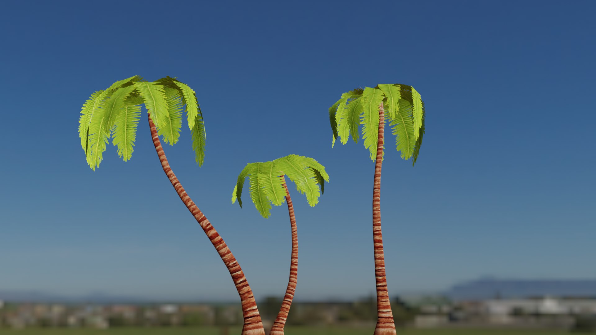 modelo 3d Lowpoly Coconut Trees - TurboSquid 2110464
