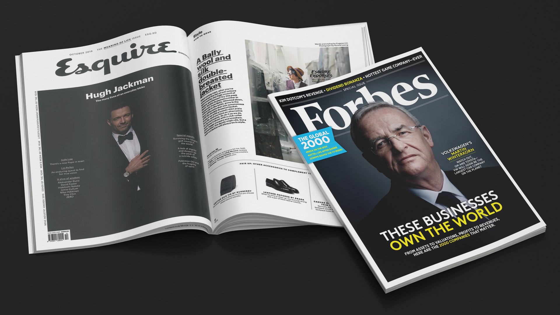 Esquire And Forbes Magazines 3D Model - TurboSquid 2047603