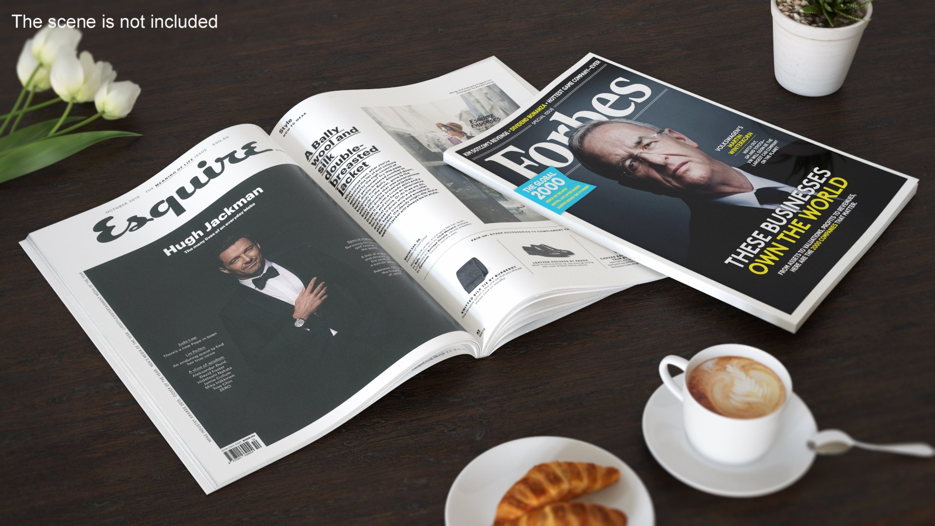 Esquire And Forbes Magazines 3D Model - TurboSquid 2047603