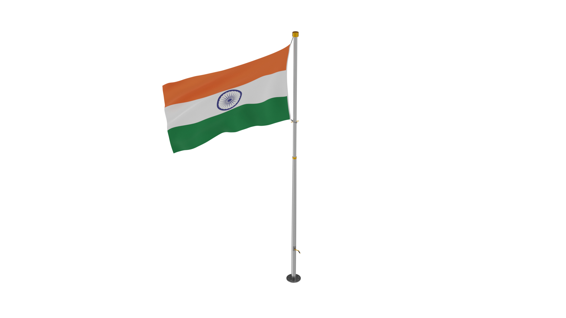 3D Pole Flag India - TurboSquid 2231318