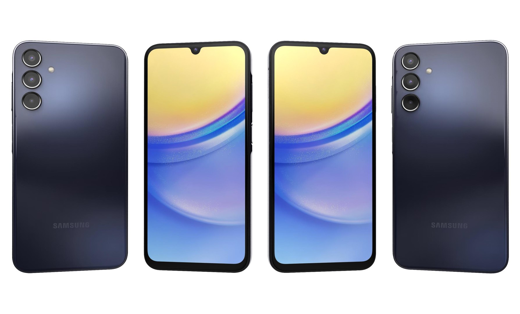 Samsung Galaxy A15 5G Brave Black 3D model - TurboSquid 2168457