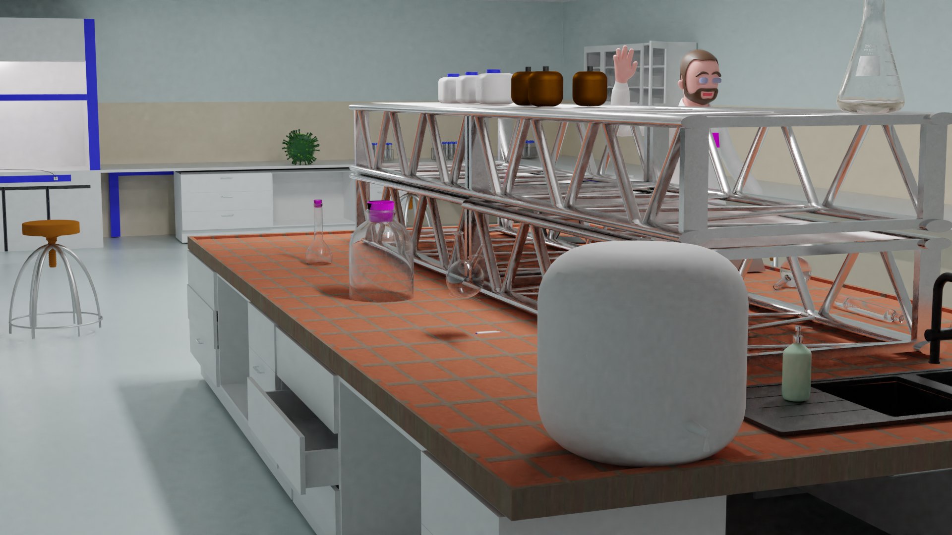 3D Laboratory Chemistry Model - TurboSquid 1628736