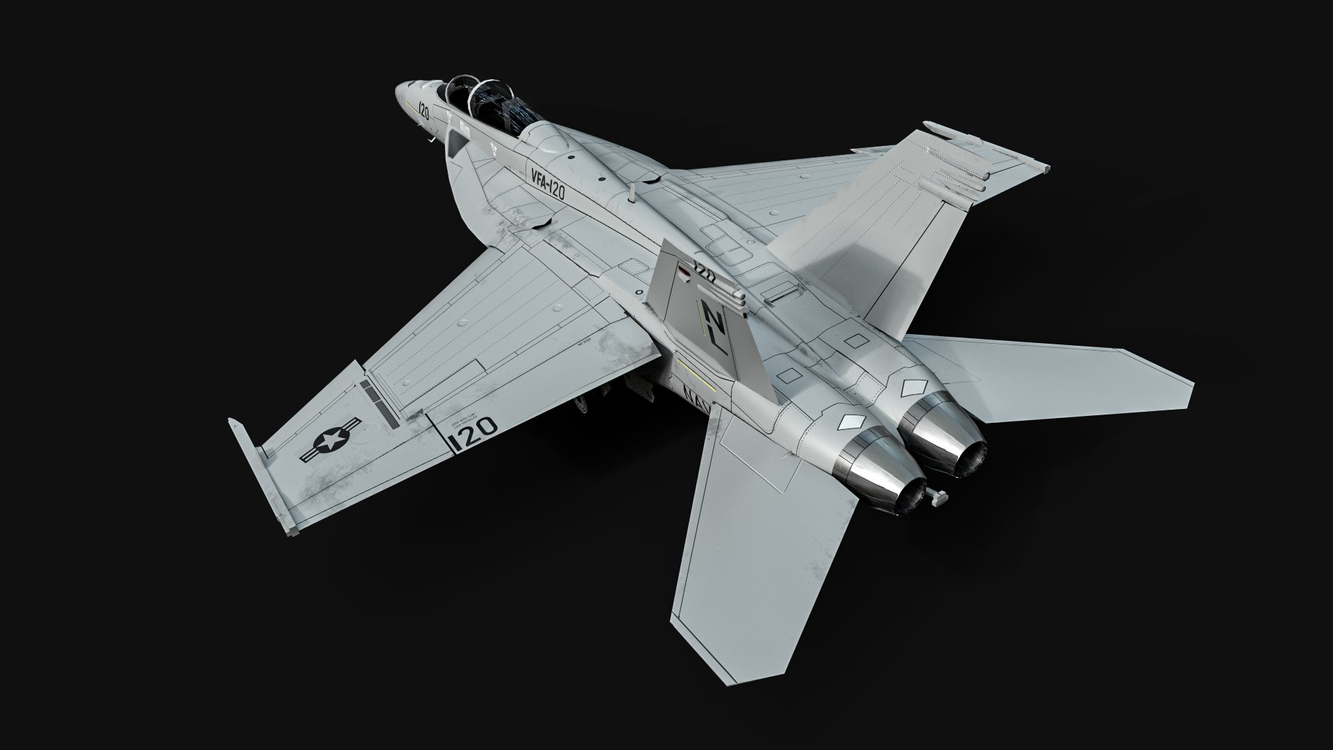F-18F Super Hornet 3D Model - TurboSquid 1750783