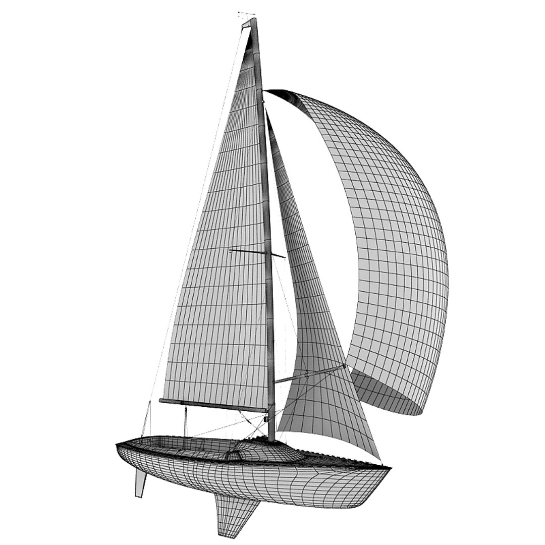 3d 3ds keelboat boat