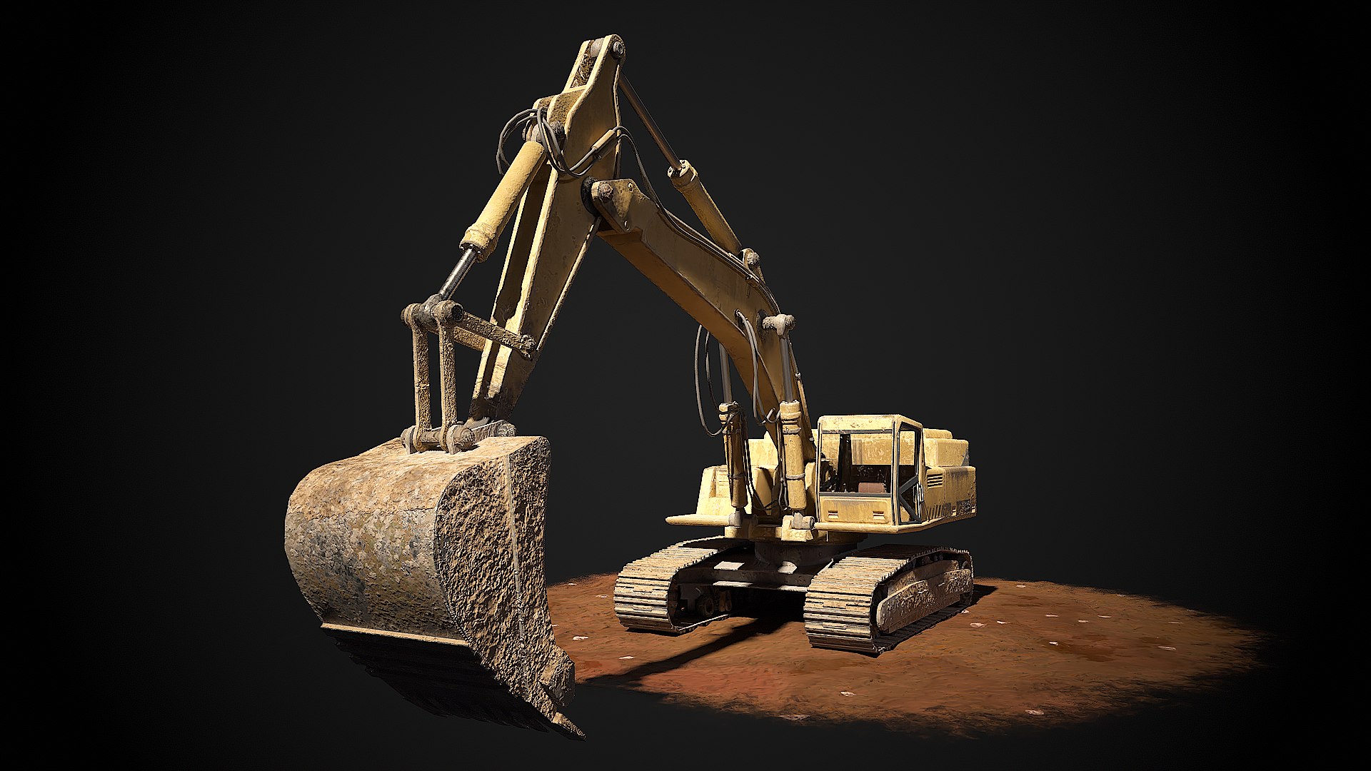 Game Ready Model Of Excavator 3D Model - TurboSquid 2144823