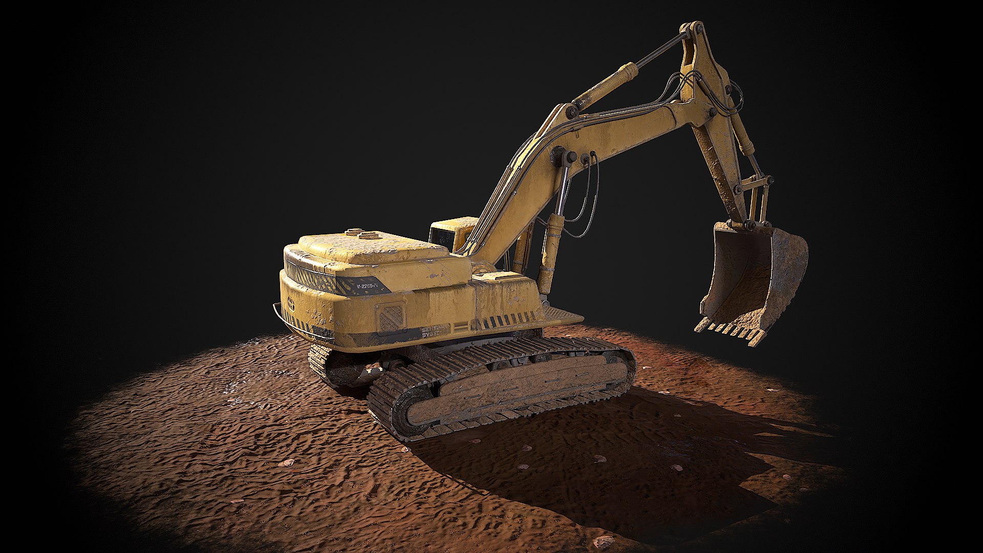 Game Ready Model Of Excavator 3D Model - TurboSquid 2144823