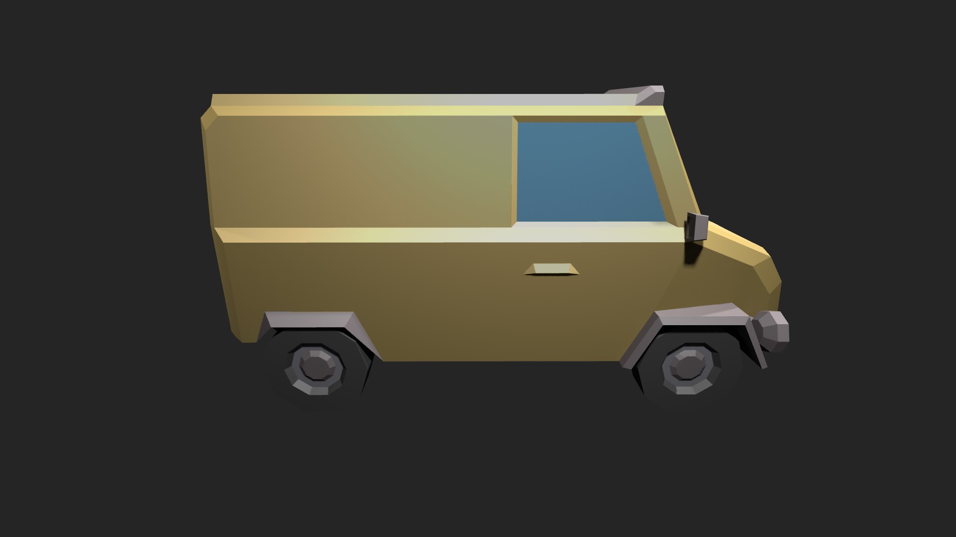Low Poly Van 3D Model - TurboSquid 2279058