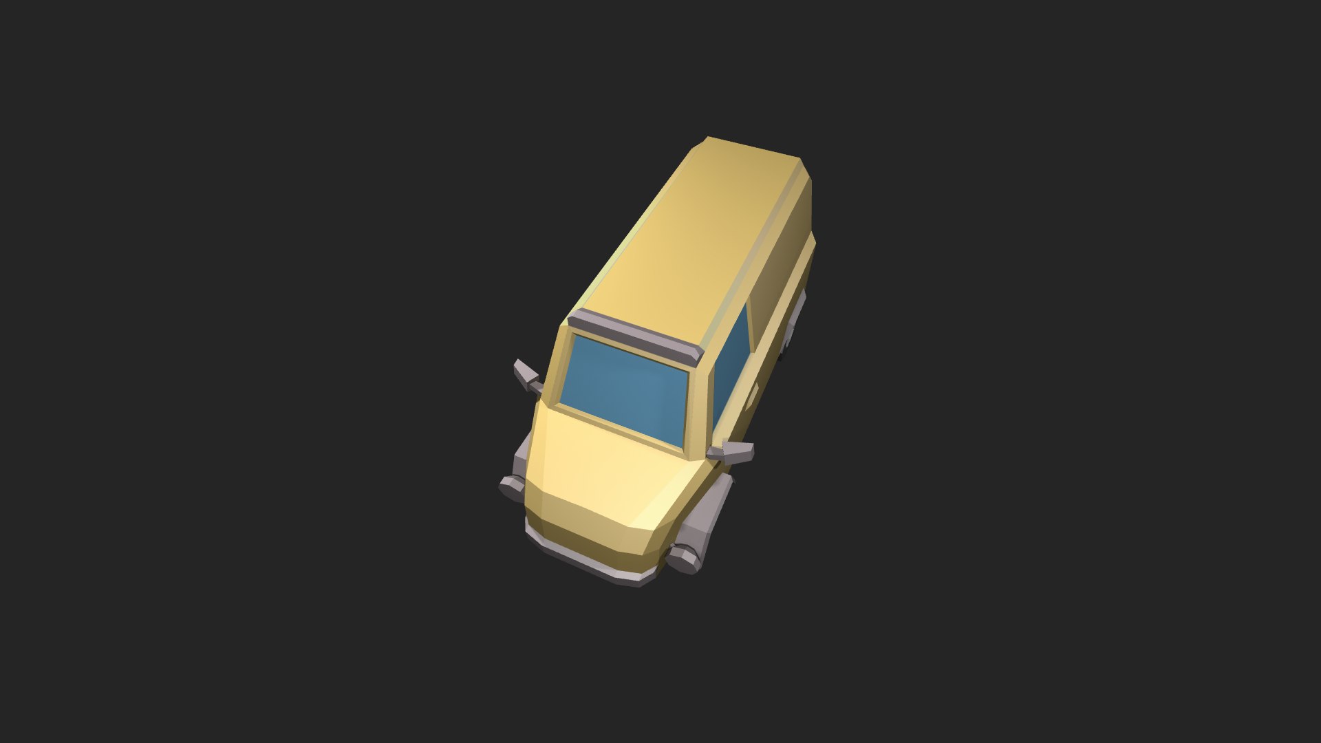 Low Poly Van 3D Model - TurboSquid 2279058