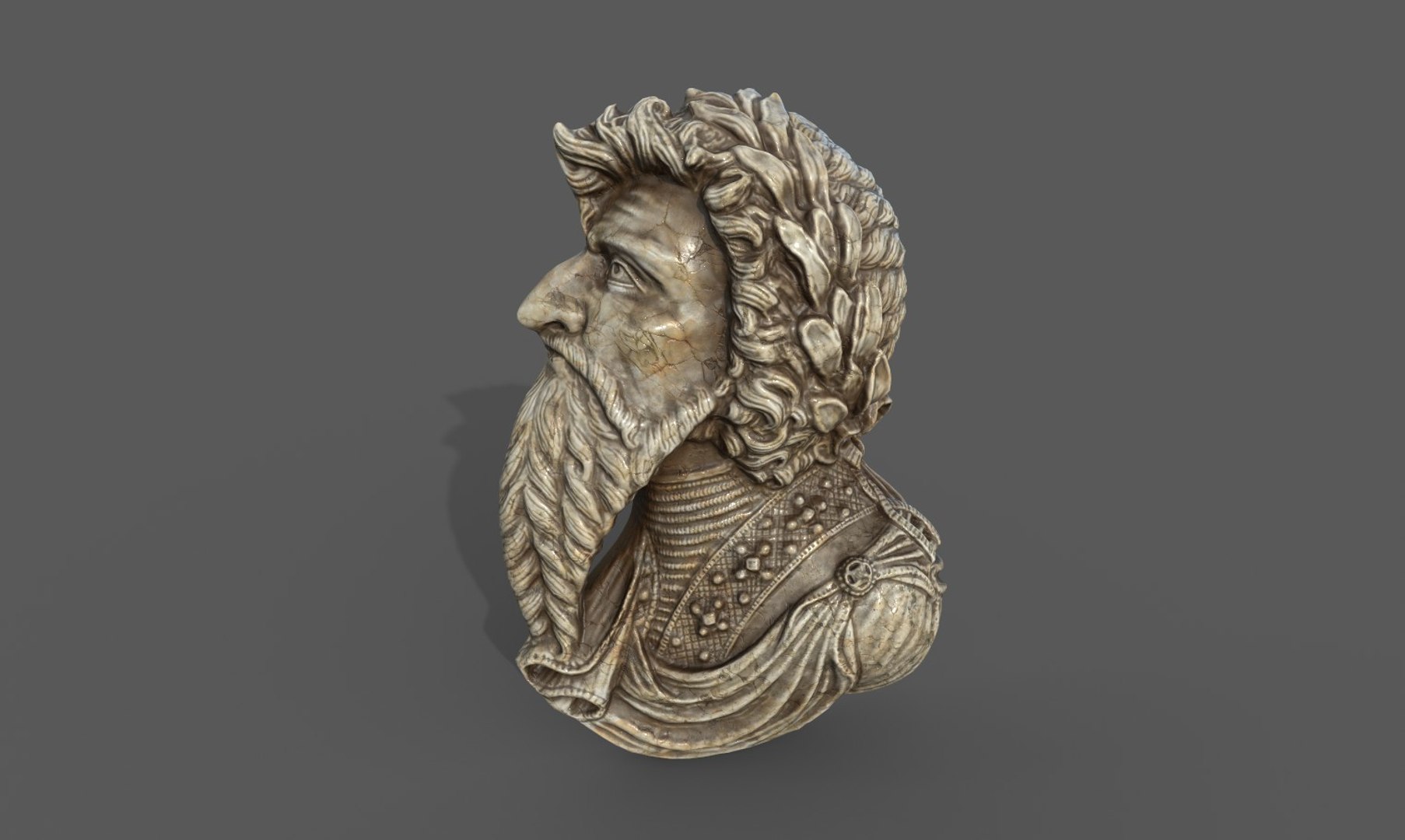 Relief Portrait Of An Emperor 3D Model - TurboSquid 1825450