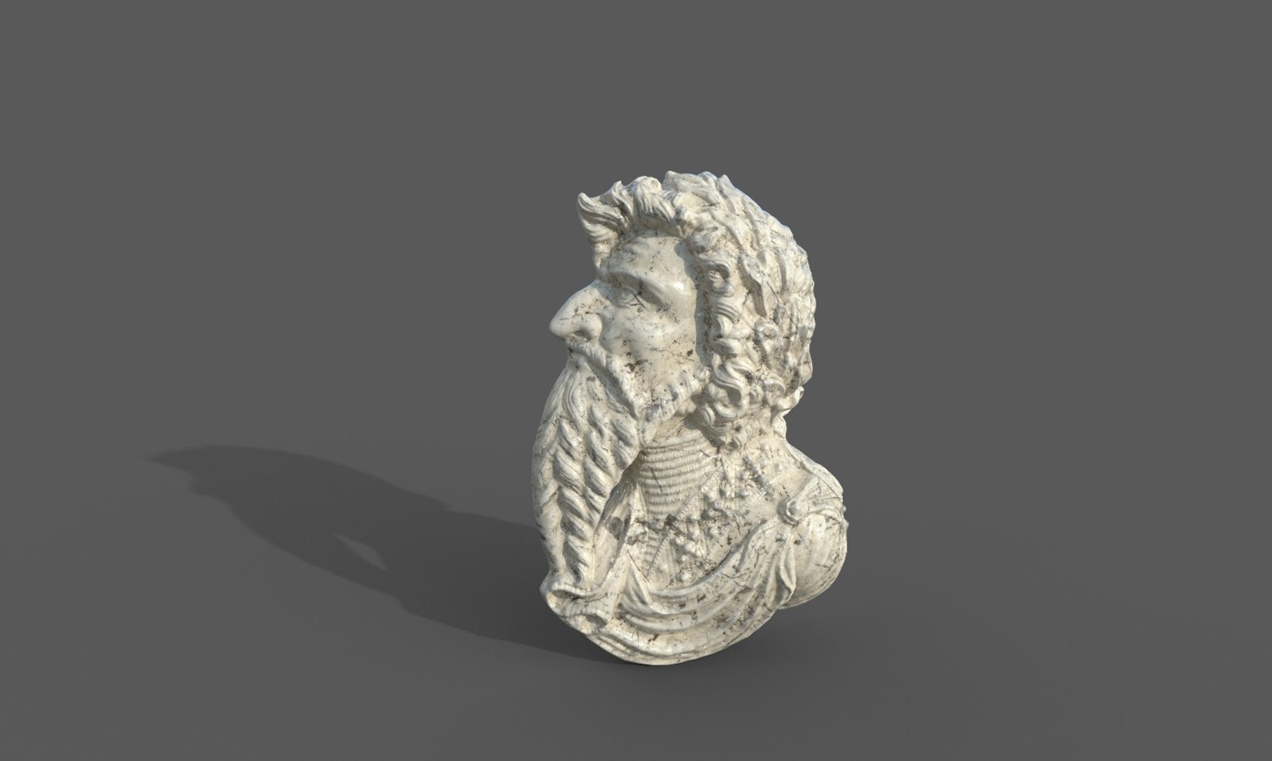 Relief Portrait Of An Emperor 3D Model - TurboSquid 1825450