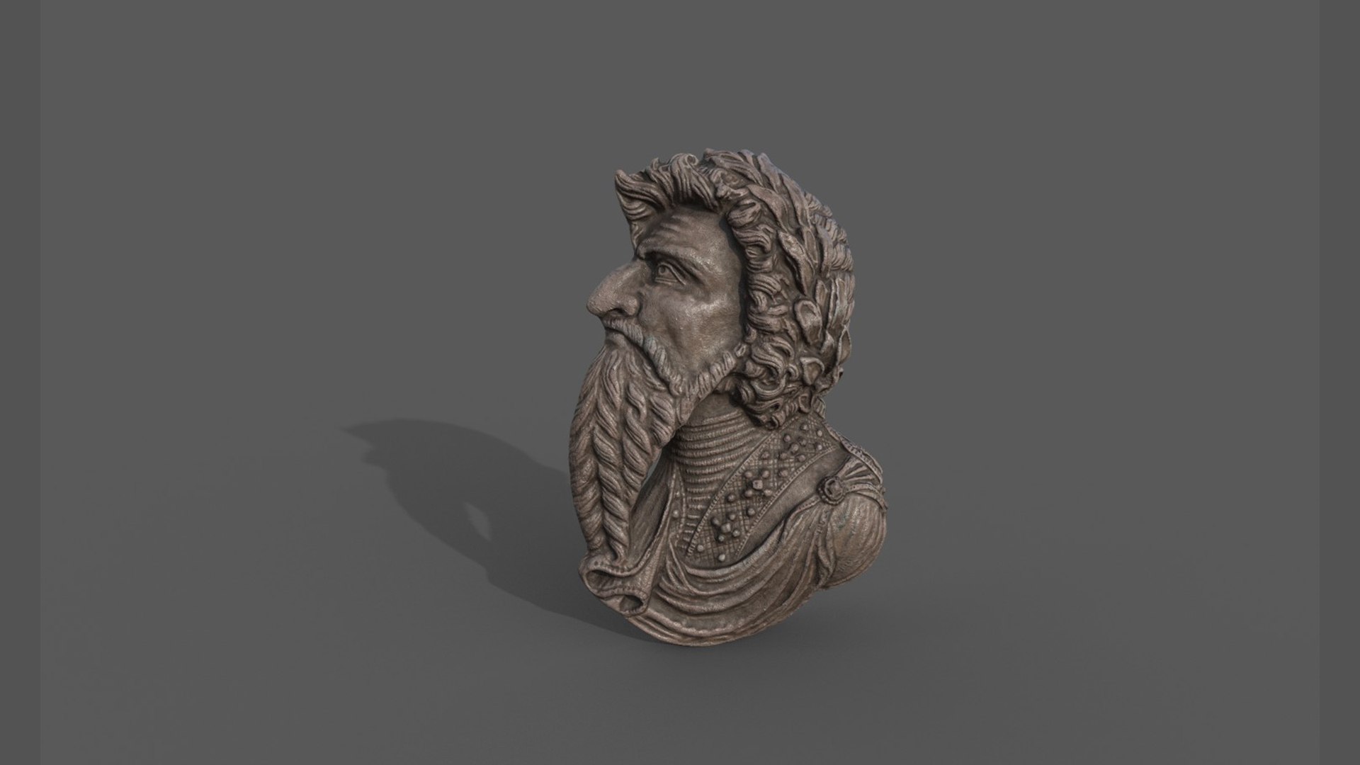 Relief Portrait Of An Emperor 3D Model - TurboSquid 1825450