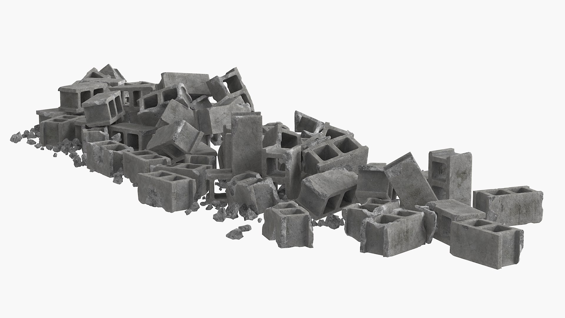 3D Concrete Block Debris 3 - TurboSquid 2134818
