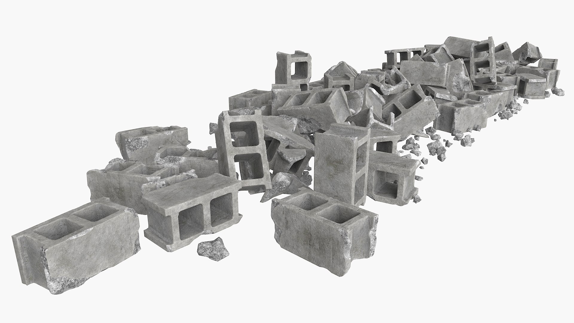 3D Concrete Block Debris 3 - TurboSquid 2134818