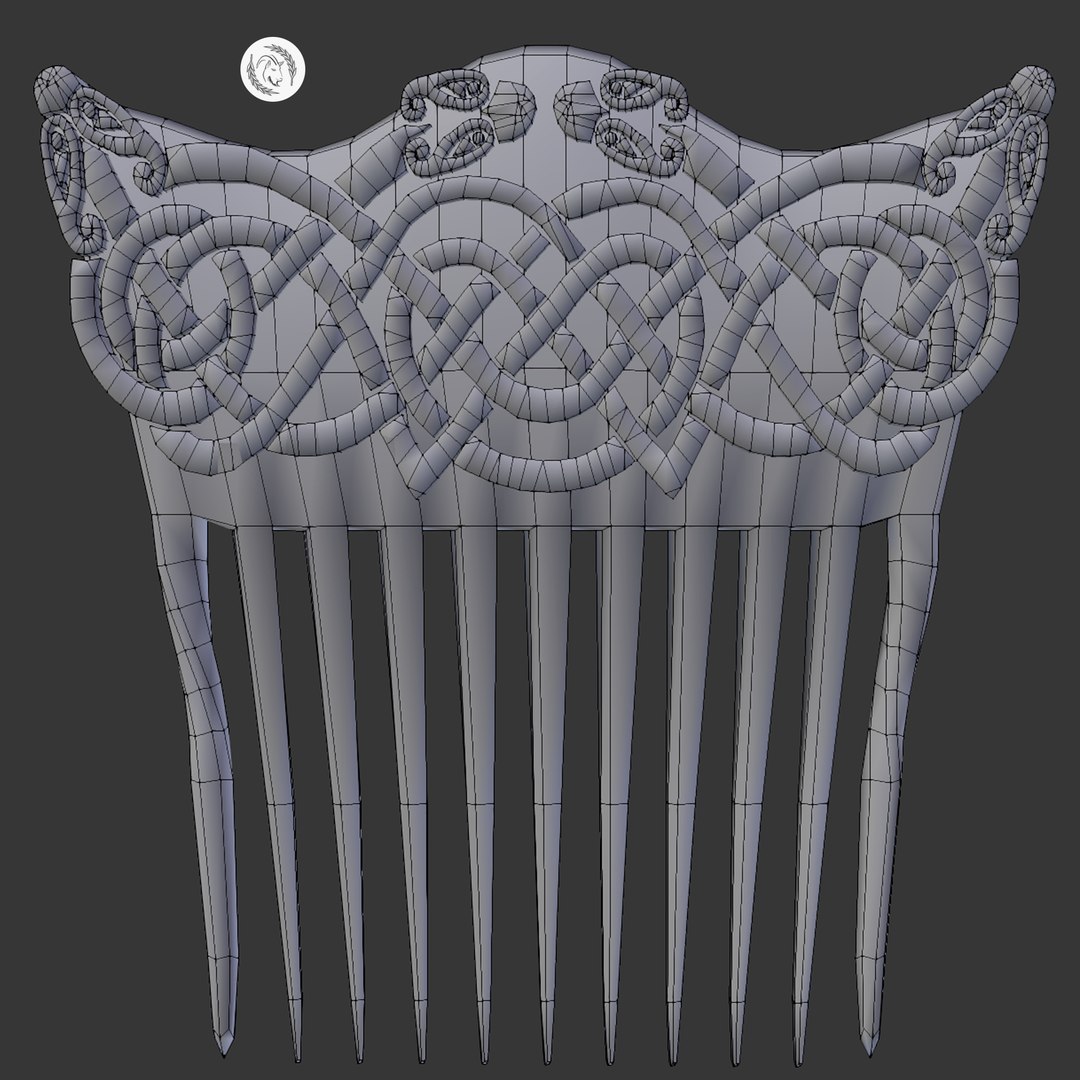 3D Comb Ornamental - TurboSquid 1203512