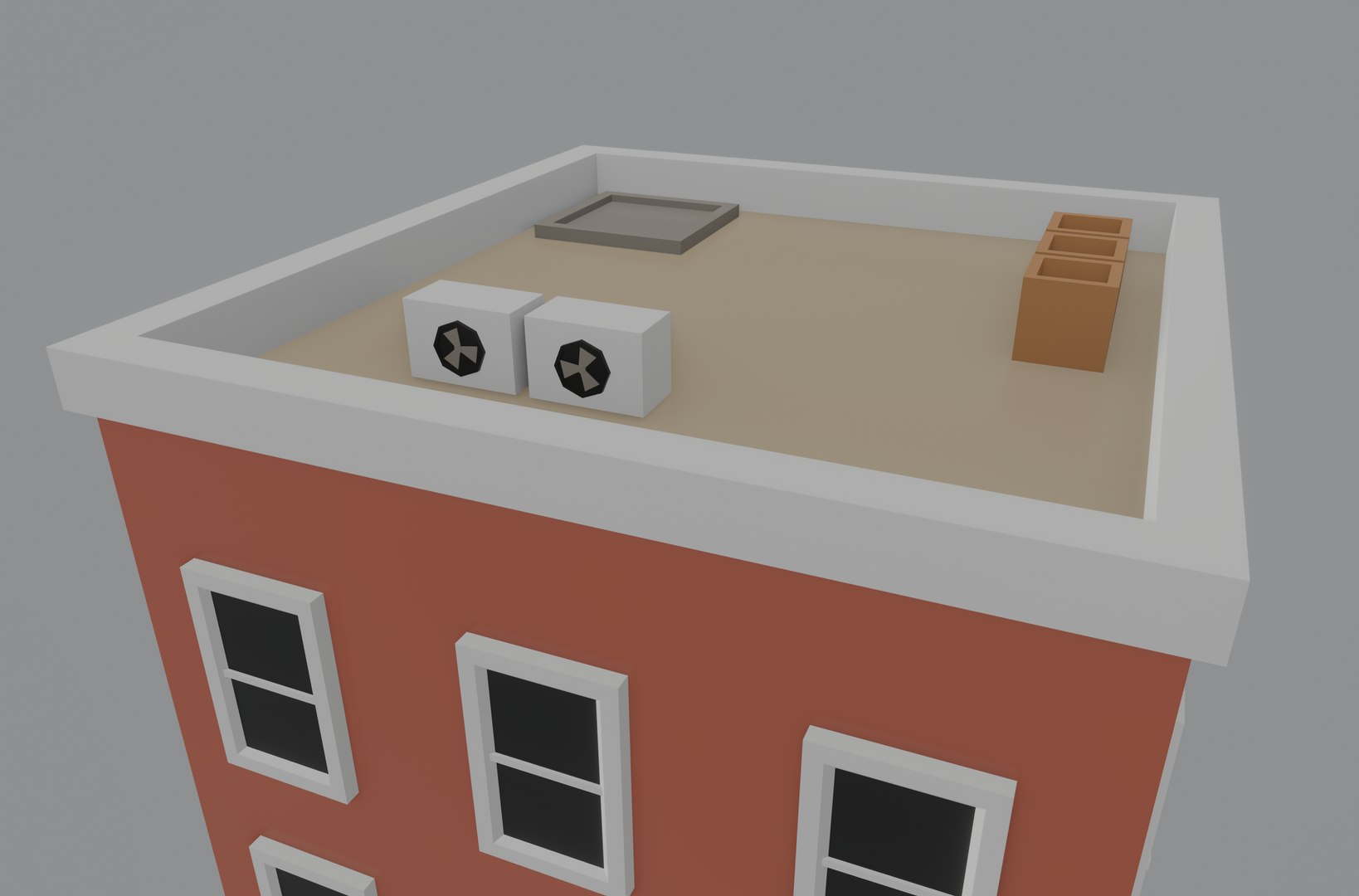 Low Poly Building 3D Model - TurboSquid 2132308