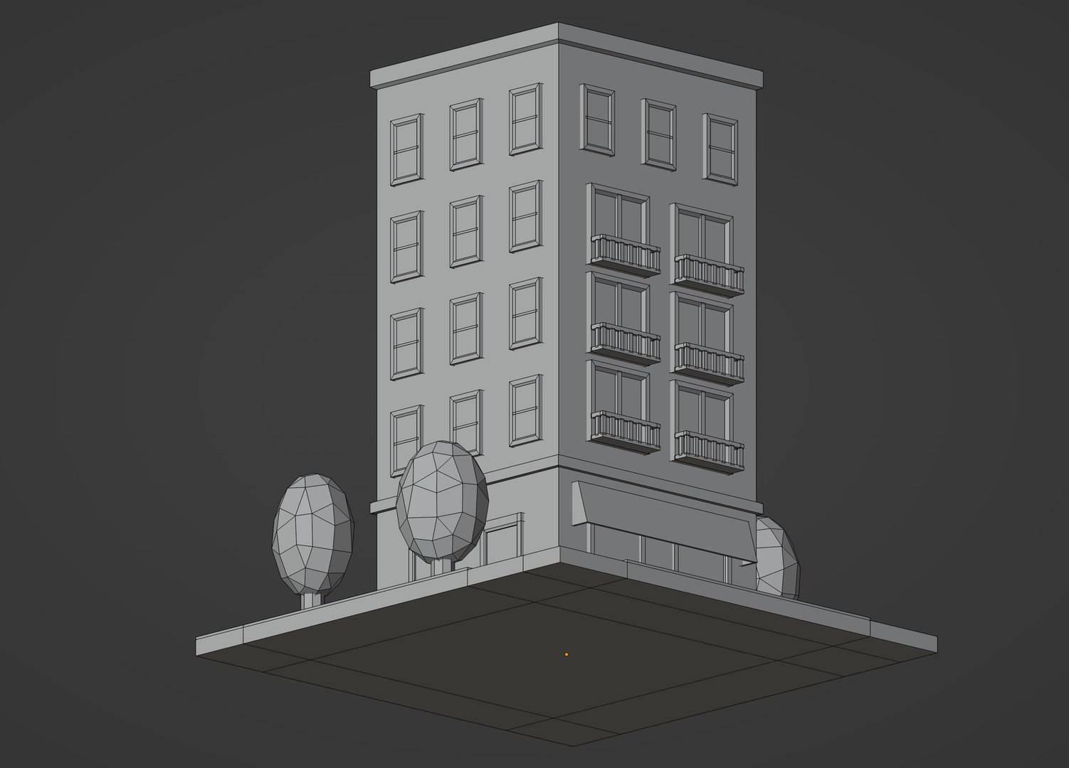 Low Poly Building 3D Model - TurboSquid 2132308