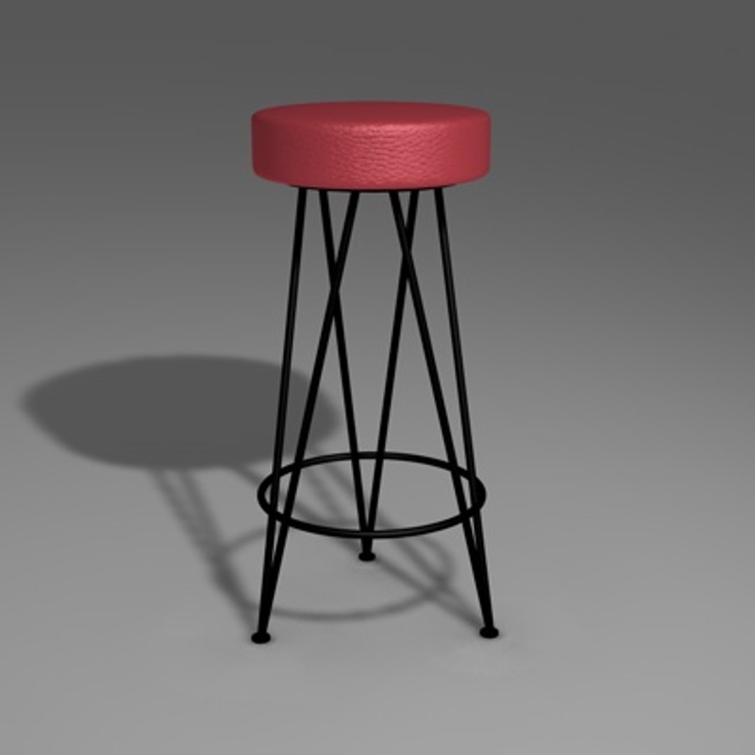 3d bar stools model