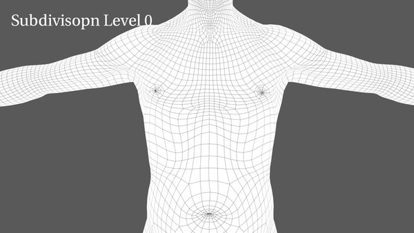 photorealistic body wounded character 3d model