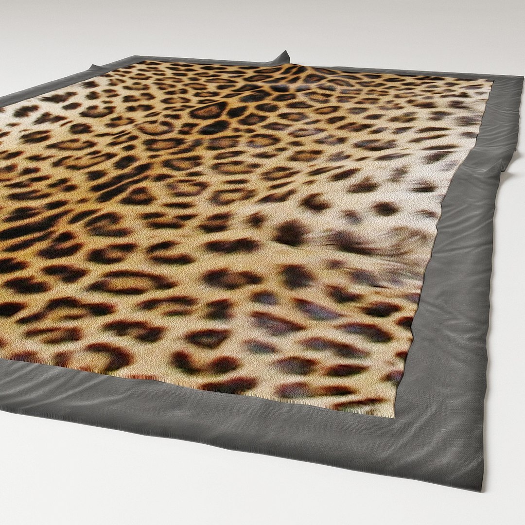 Carpet Leopard 3d Model