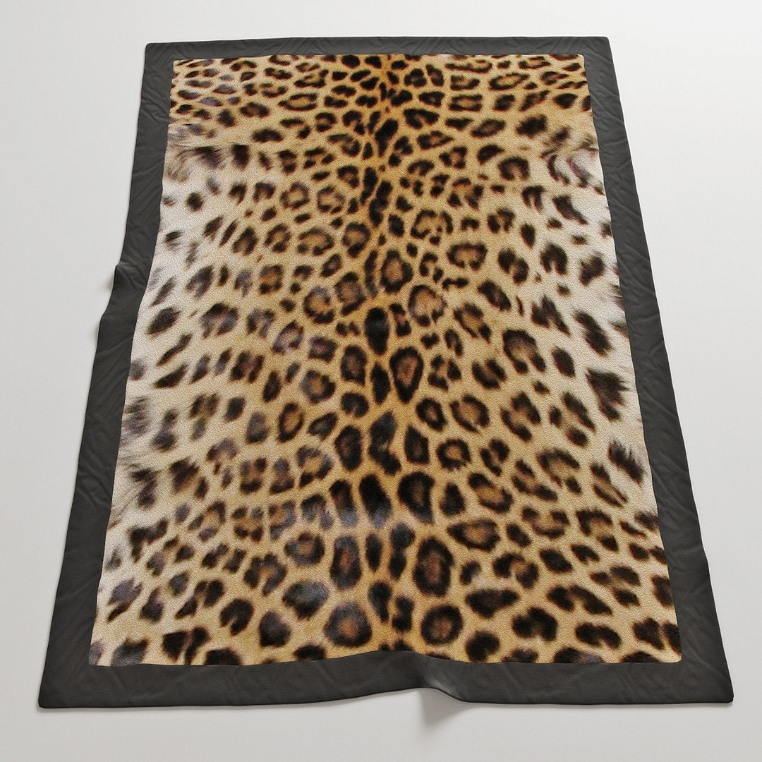 Carpet Leopard 3d Model