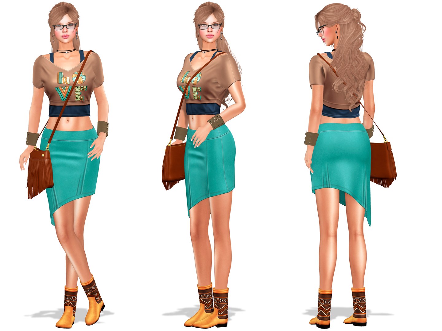 Love Outfit Top Model - TurboSquid 1838682