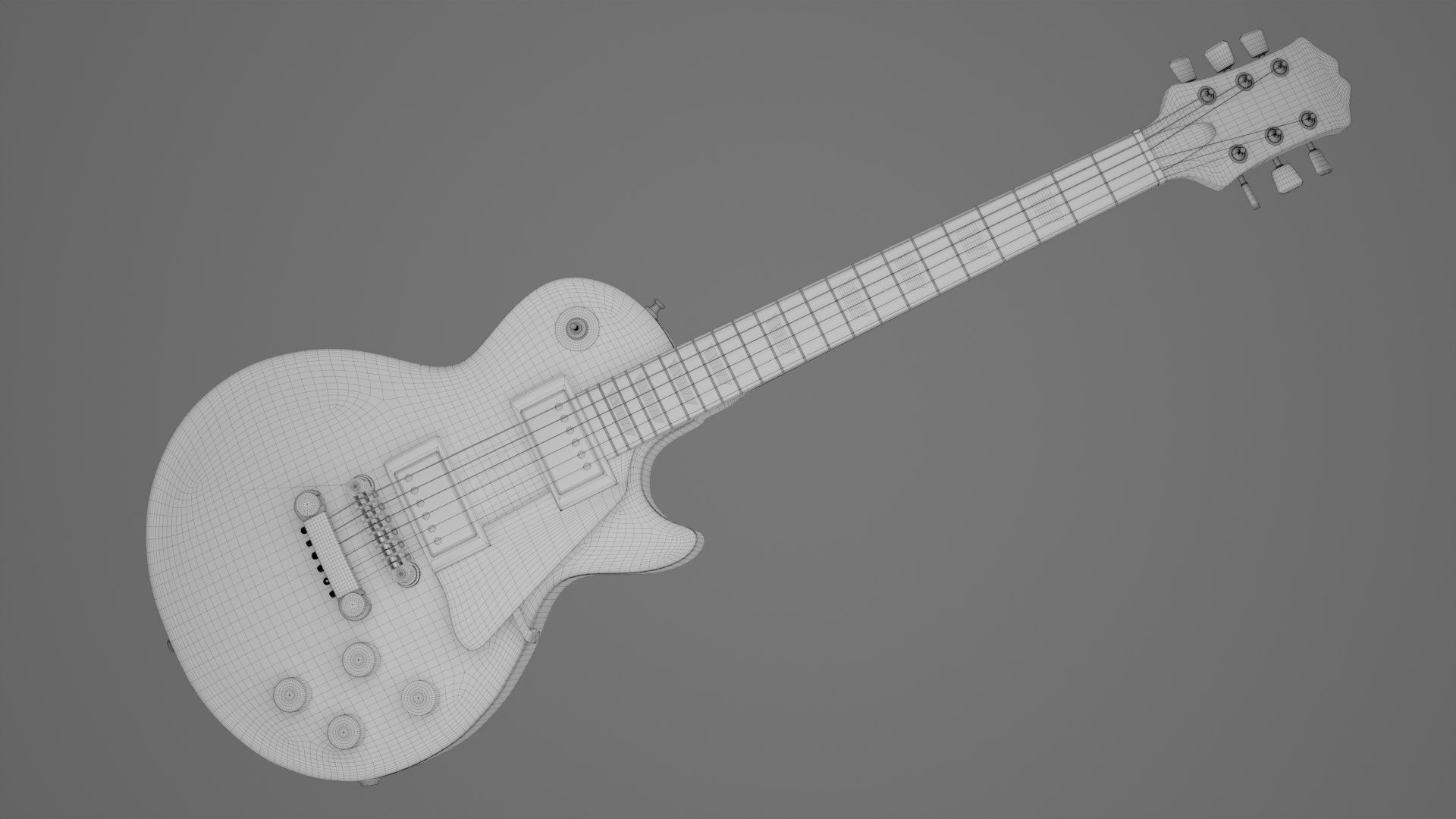 3D Guitar Les Paul OBJ FBX 3D Model - TurboSquid 2101577